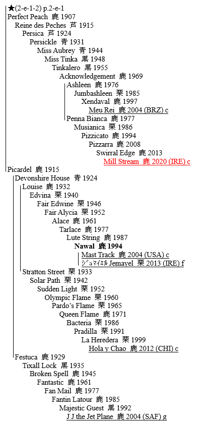 LINEAGE OF THOROUGHBRED